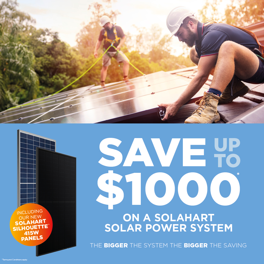 Save up to $1,000* on Solar Power Systems - Solahart Midland
